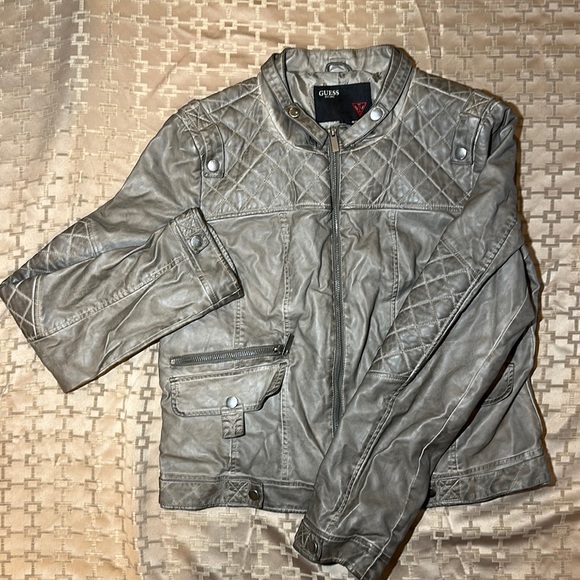 Guess | Jackets & Coats | Guess Brand Leather Jacket | Poshmark